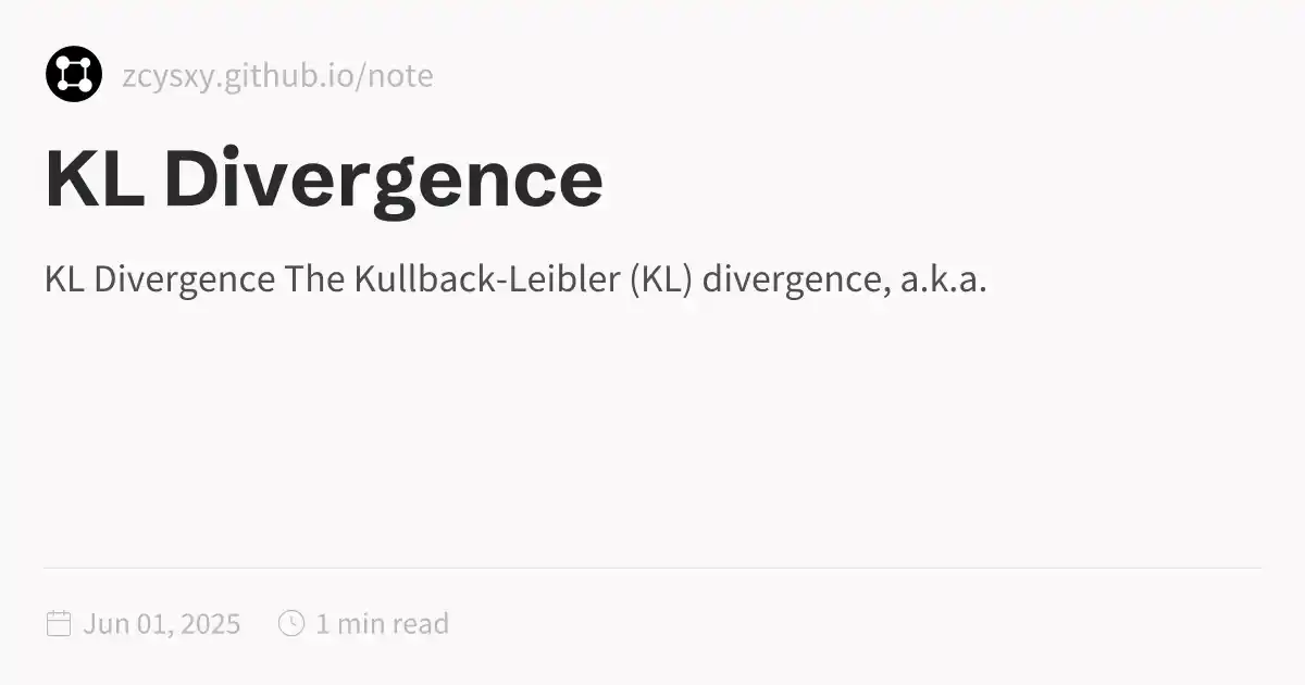 KL Divergence