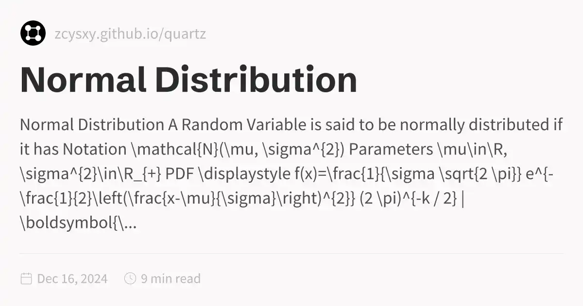 Normal Distribution