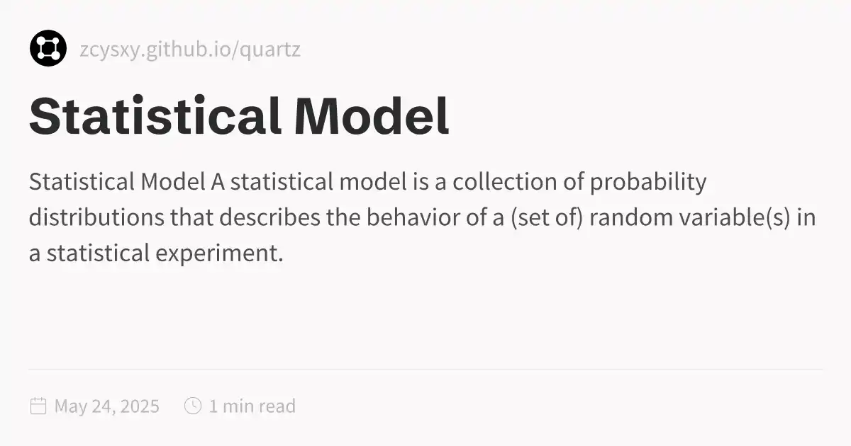 Statistical Model